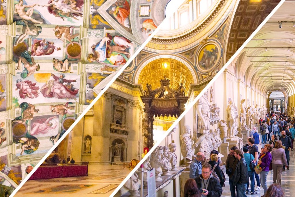 Visite guidée : Musées du Vatican et Chapelle Sixtine + visite coupe-file à la Basilique Saint ...